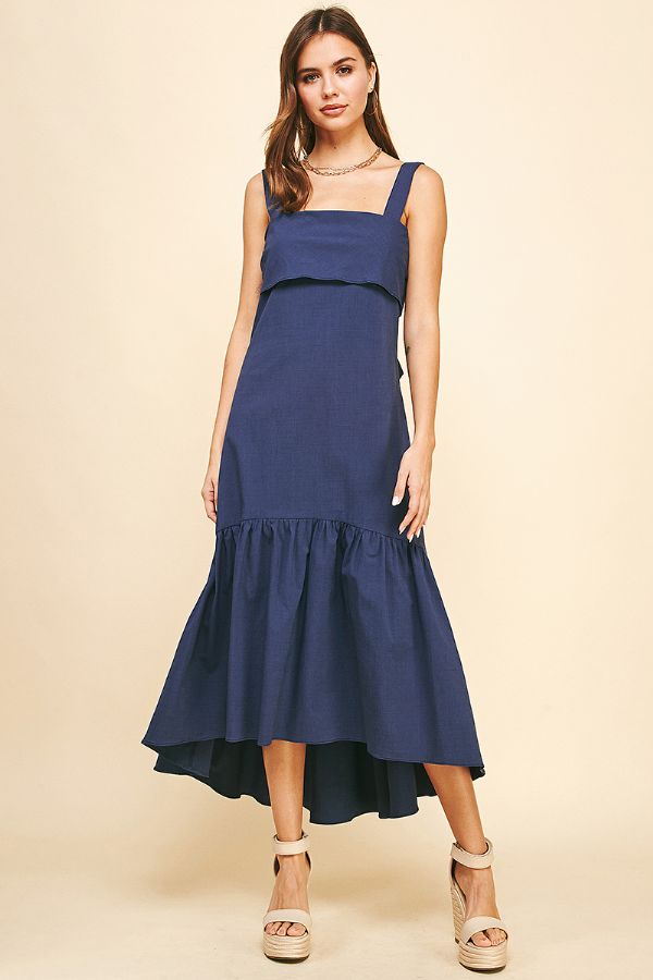 Ruffled Tiered Hi-Lo Maxi Dress – A Phoenix Niche Boutique